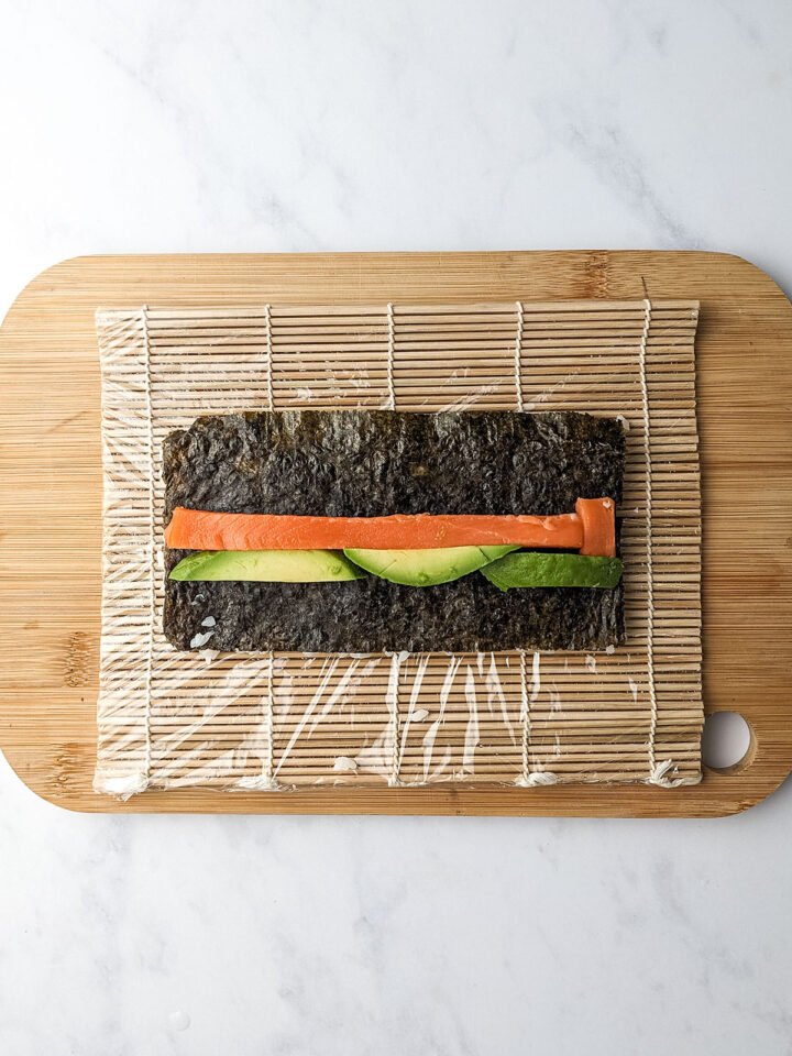 Salmon and Avocado Rolls - Sushi Staycation