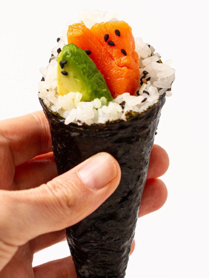 Crab Handrolls (Kani Temaki) - Sushi Staycation