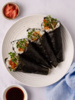 Spicy Tuna Hand Rolls - Sushi Staycation